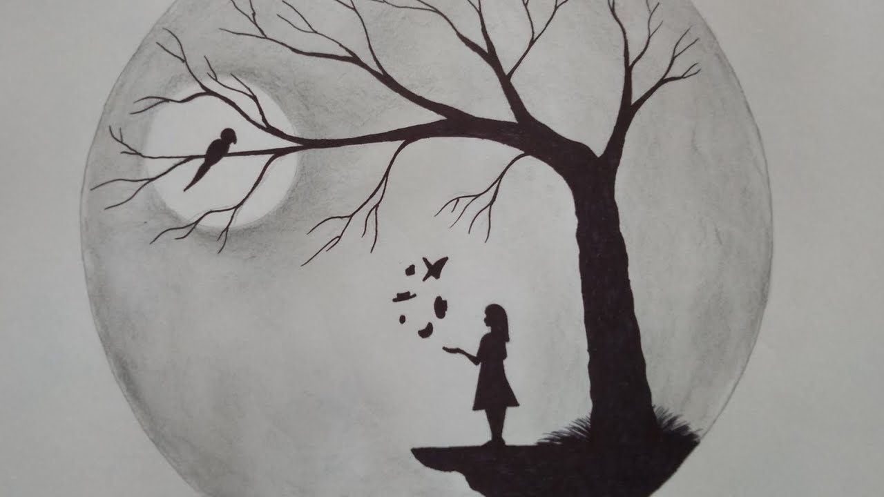 easy pencil drawing // pencil sketch art - YouTube