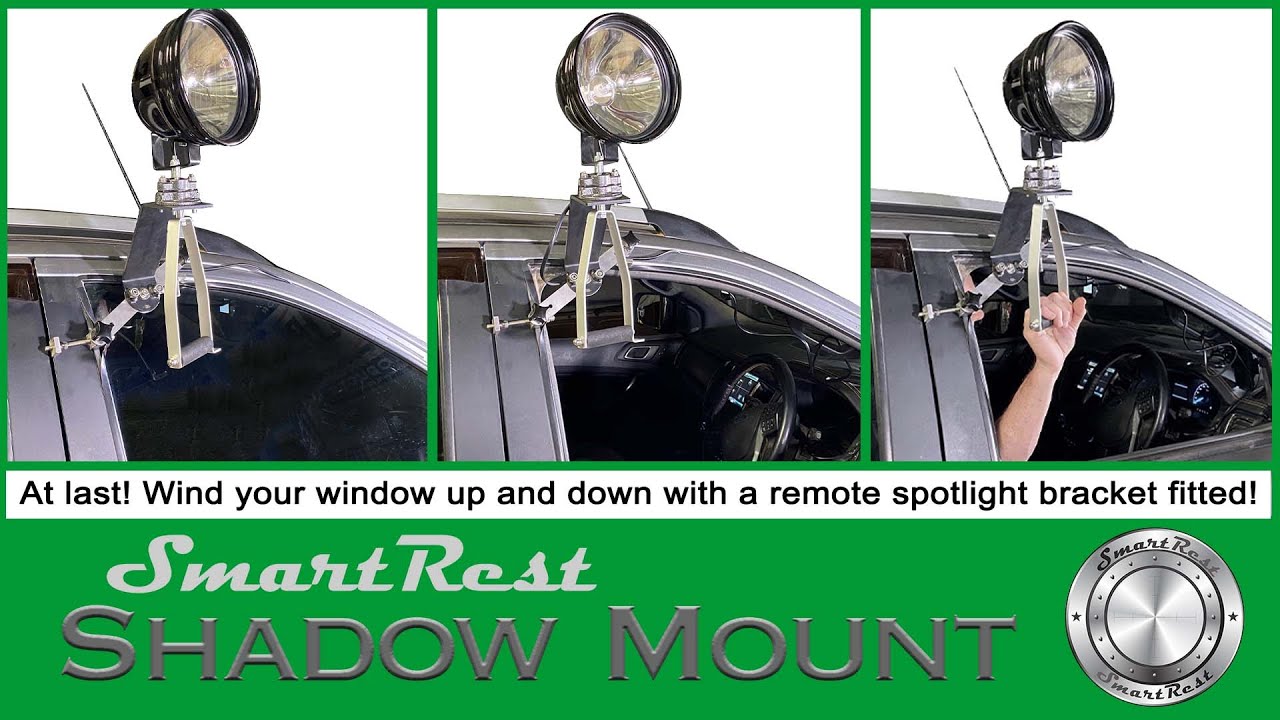 SmartRest Shadow Mount: full window use with a remote spotlight bracket ...