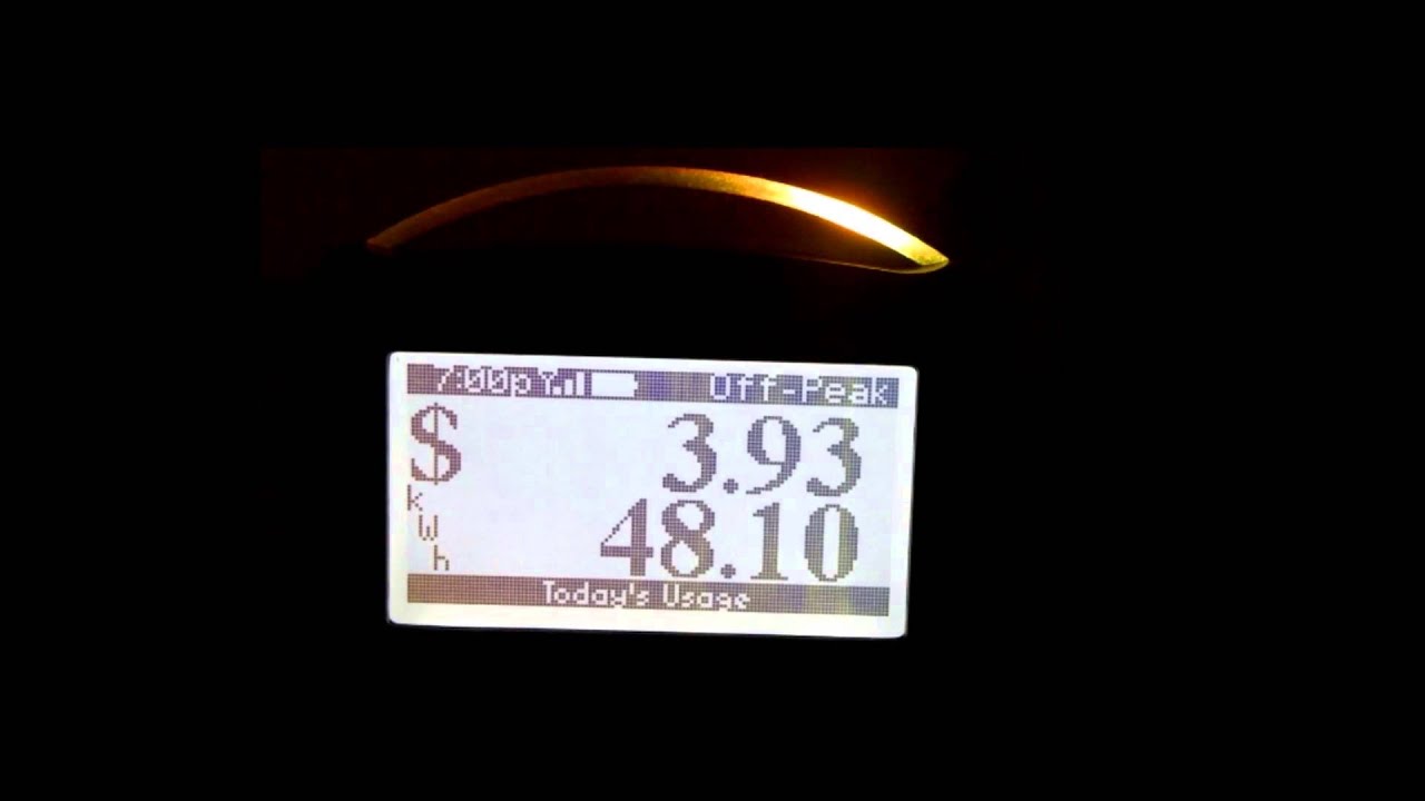 Aztech IHD Arc changes colour with TOU - YouTube