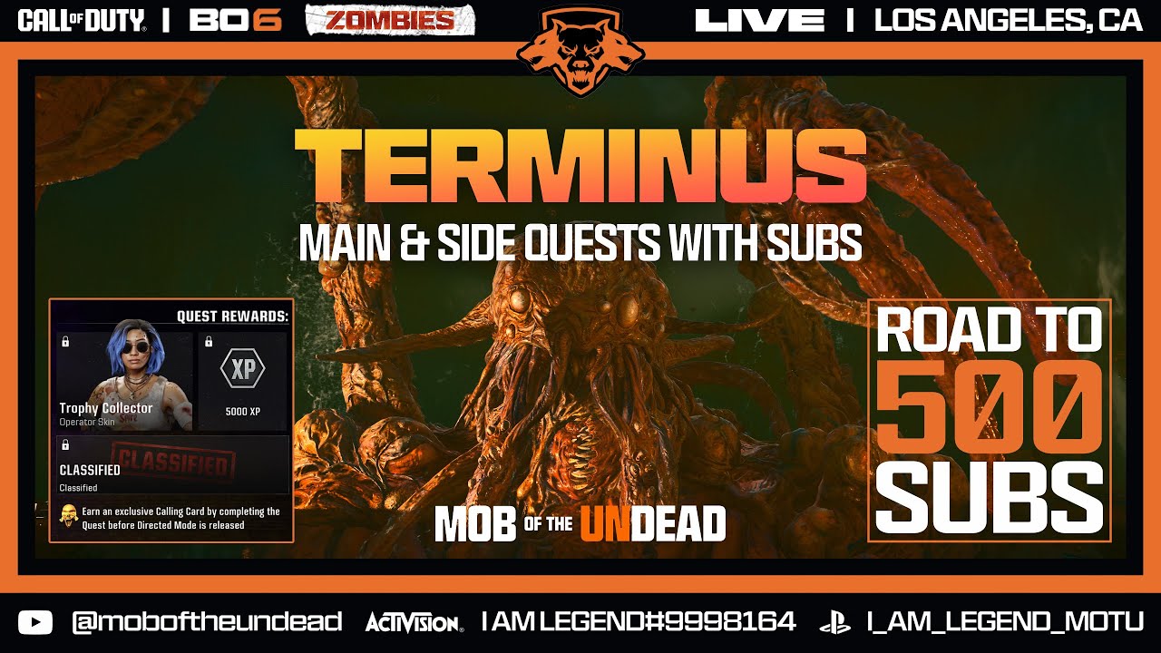 Black Ops 6 ZOMBIES [ TERMINUS ] Helping Players with Main & Side ...