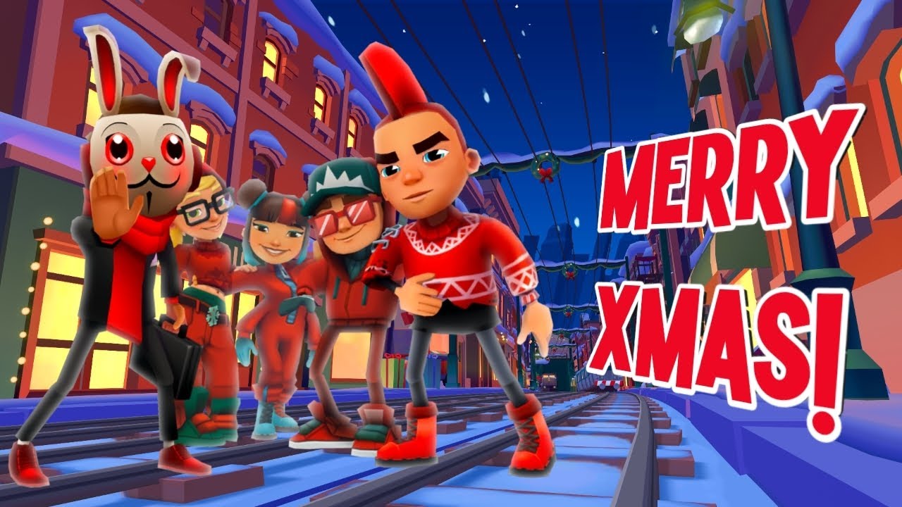 SUBWAY SURFERS SUBWAY CITY XMAS | GAMEPLAY WITH FESTIVE CREW - YouTube