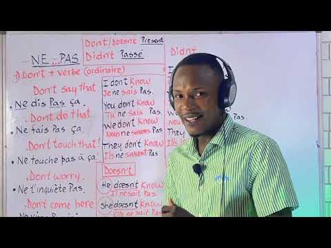 Comment dire NE..PAS en ANGLAIS || #teacherkendy #ieschool - YouTube
