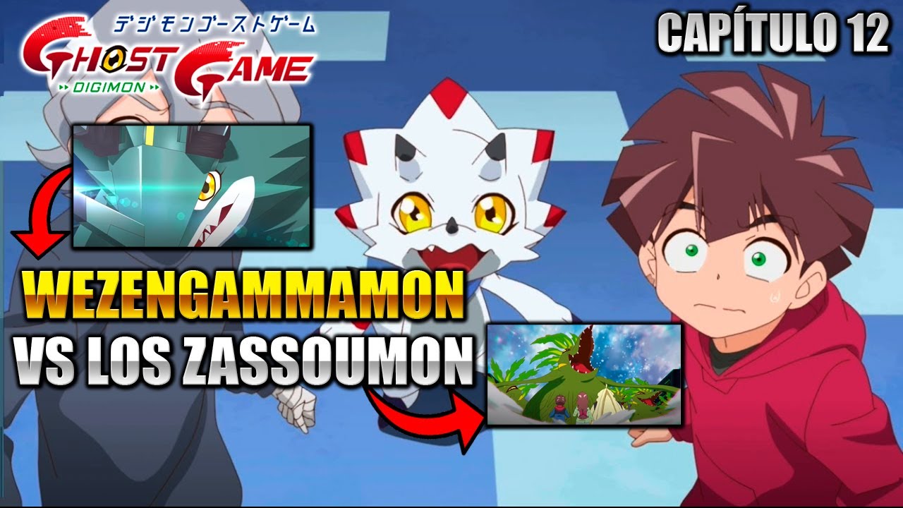 DIGIMON GHOST GAME EPISODIO 12 Wezengammamon VS Zassoumon - YouTube