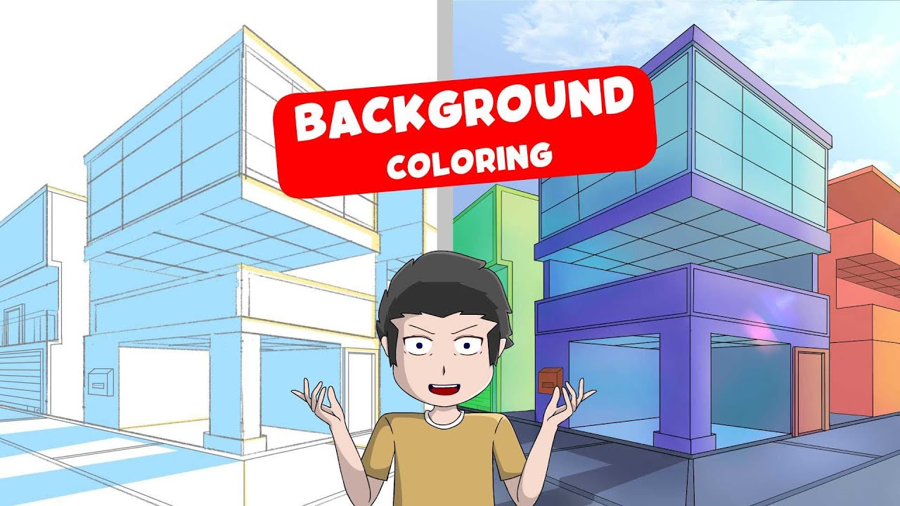 Background Colouring 101 Drawing Service Part - 4 - YouTube