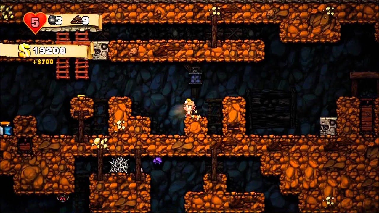 Spelunky XBLA (1080i HD) Quick Tips #3: Giant Spider Boss - YouTube