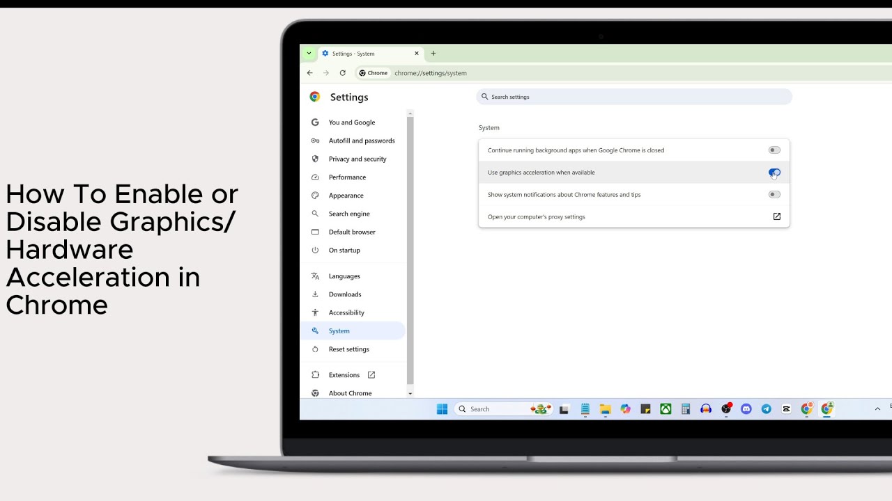 How To Enable or Disable Graphics/Hardware Acceleration in Chrome - YouTube