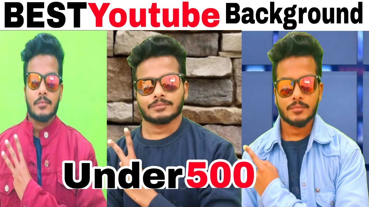 3 Best Budget YouTube Background (Under Rs.500) | Professional YouTube ...