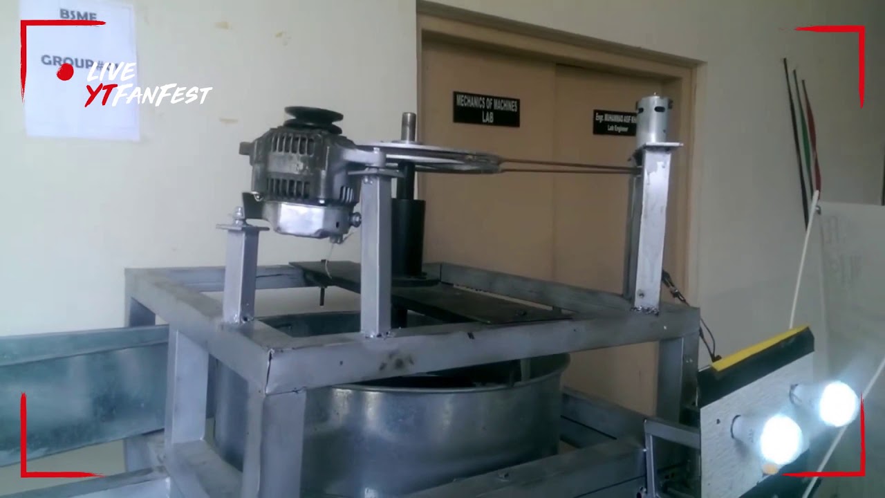 Gravitational water vortex turbine of 11 watt capacity - YouTube