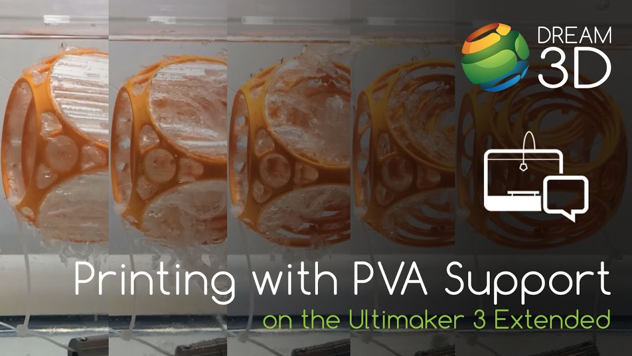 Ultimaker 3 Extended - Dissolvable PVA Support Material | Dream 3D ...