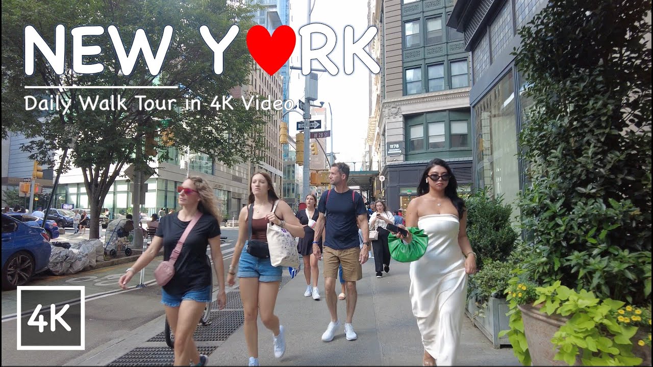 [Daily] New York City, Midtown Manhattan Summer City Walk Tour ...