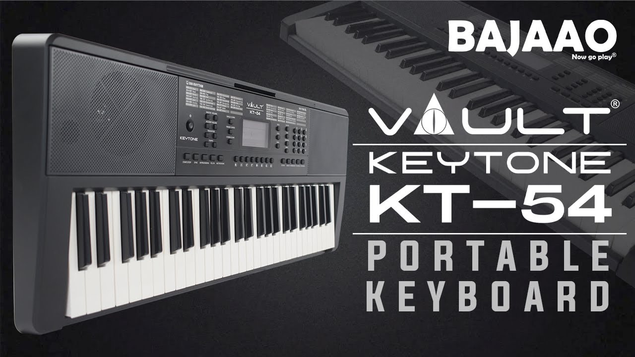 Vault KT-54 Keytone 54-Key Portable Keyboard - YouTube