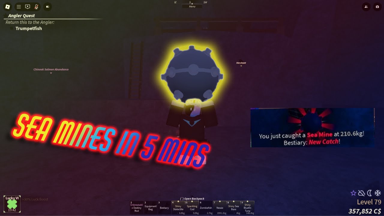 Quickest Sea Mine Guide - Fisch Roblox - YouTube