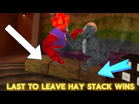 Last to leave hay stack wins!!! - YouTube
