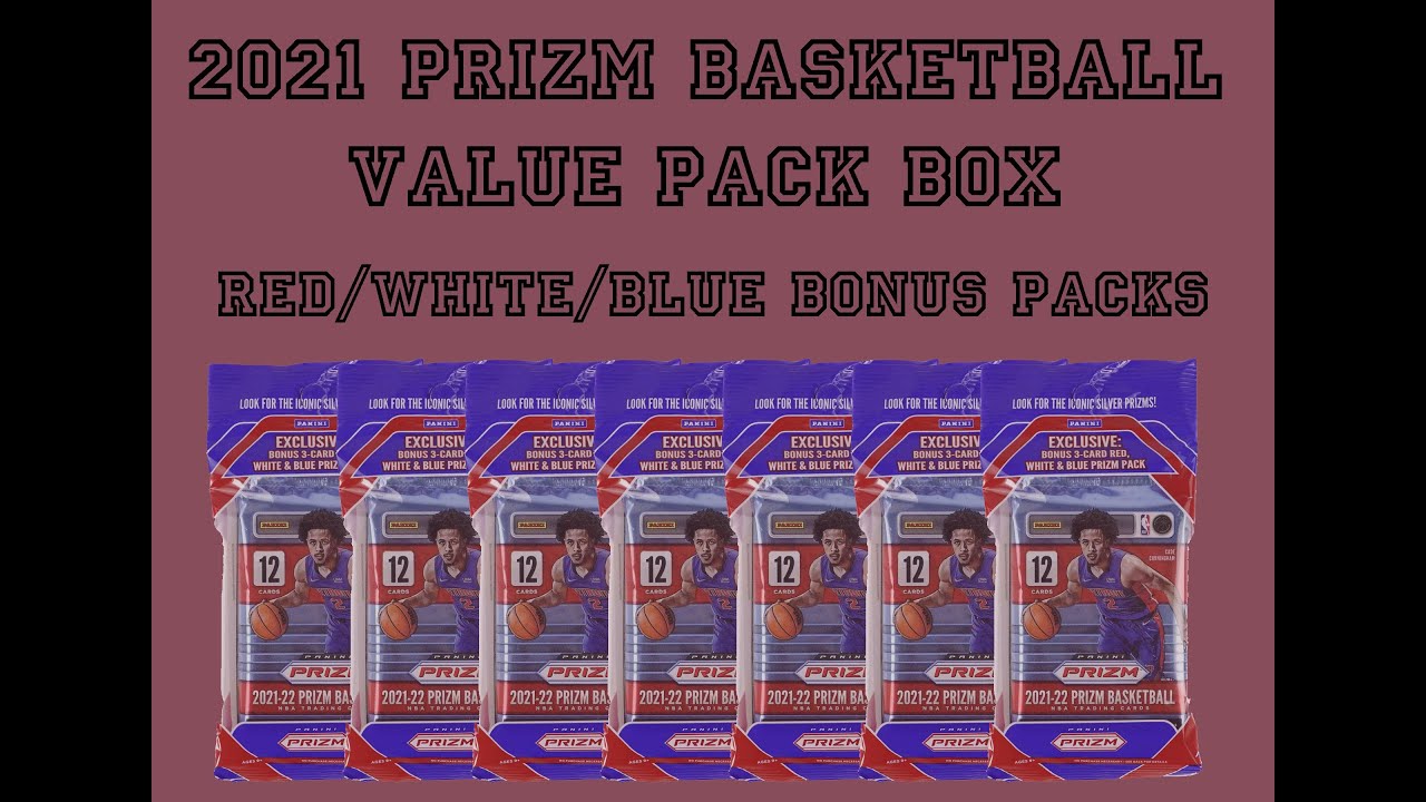 2021 PRIZM BASKETBALL VALUE PACK BOX! RED/WHITE/BLUE BONUS PACKS FOR ...
