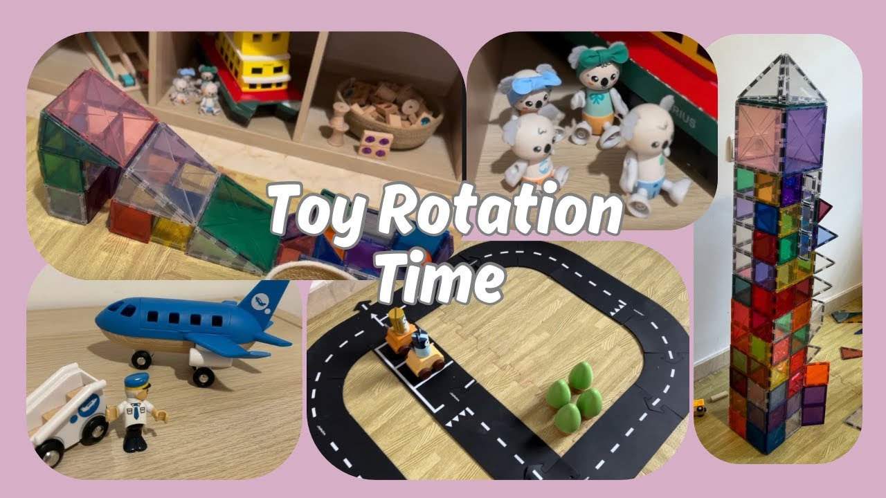 Toy Rotation for 1 and 3 Year Olds - YouTube