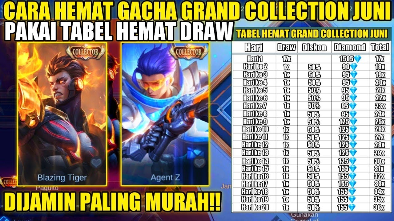 CARA PALING HEMAT GACHA EVENT GRAND COLLECTION JUNI 2023! SKIN ...