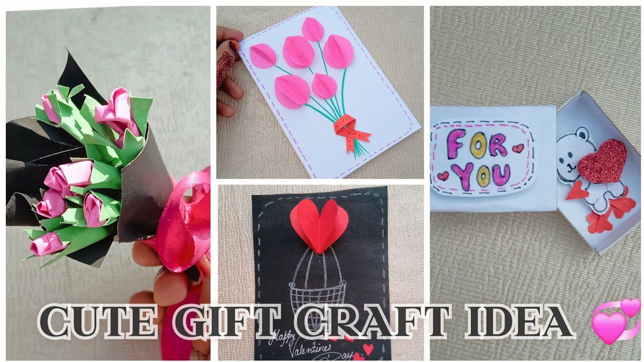 4 cute DIY gift craft //🌸Cute Easy Paper Craft for Beginners// Cute ...