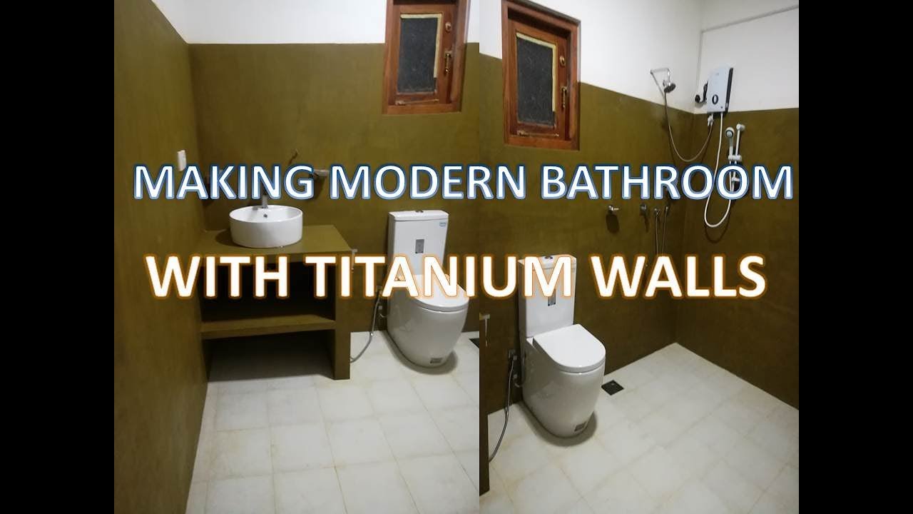 MAKING MODERN BATHROOM / WITH TITANIUM WALLS - YouTube