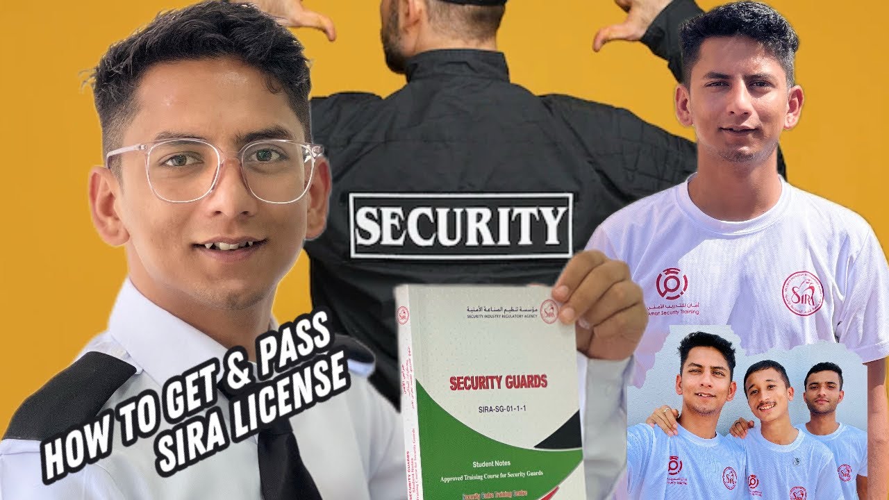 DUBAI SECURITY GUARD JOBS || HOW TO GET & PASS SIRA LICENSE 🪪 || DUBAI ...