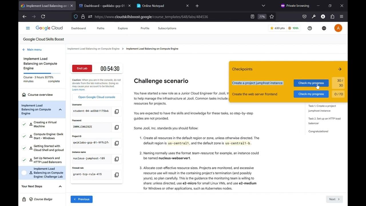 Implement Load Balancing On Compute Engine Challenge Lab Gsp313 Youtube