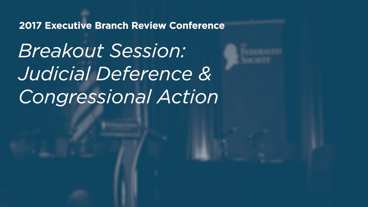 Judicial Deference & Congressional Action - YouTube