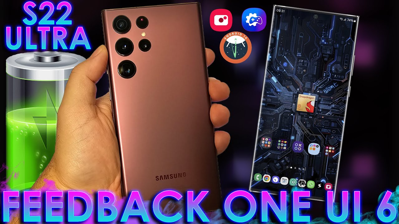 🛑GALAXY S22 ULTRA 📊🔋🎮📸(Feedback das 2 Atualizações) One UI 6 + Patch de ...