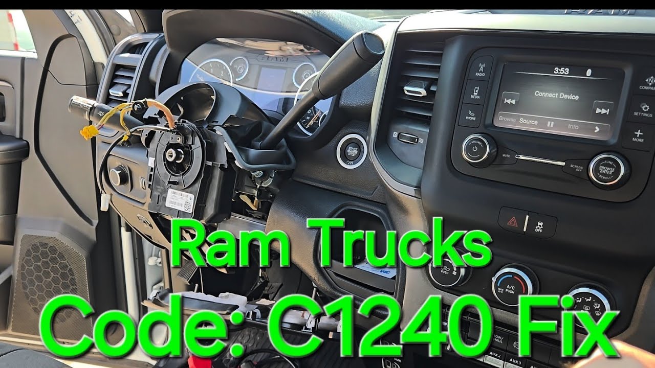 Steering angle adjustment 2022 ram c1240 fix - YouTube