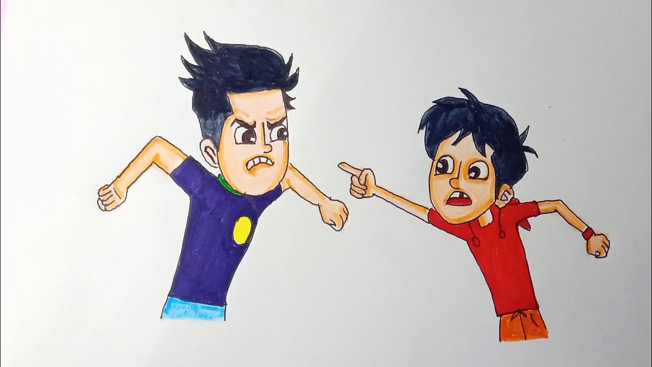 How to draw Chikoo aur Bunty cartoon easy / New episode ...