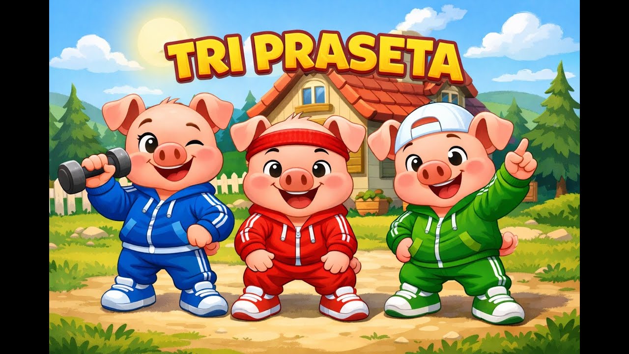 TRI PRASETA VEZBAJU | Dečija pesmica | Balonko Smorko - YouTube