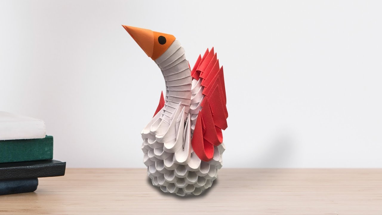 Origami Mini Kuğu Yapımı - Origami Mini Swan - YouTube