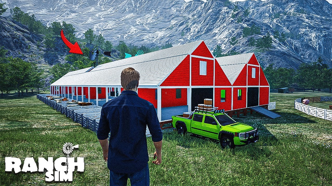 I Made A BIGGEST Custom Barn For Cows | Ranch Simulator #38 - YouTube
