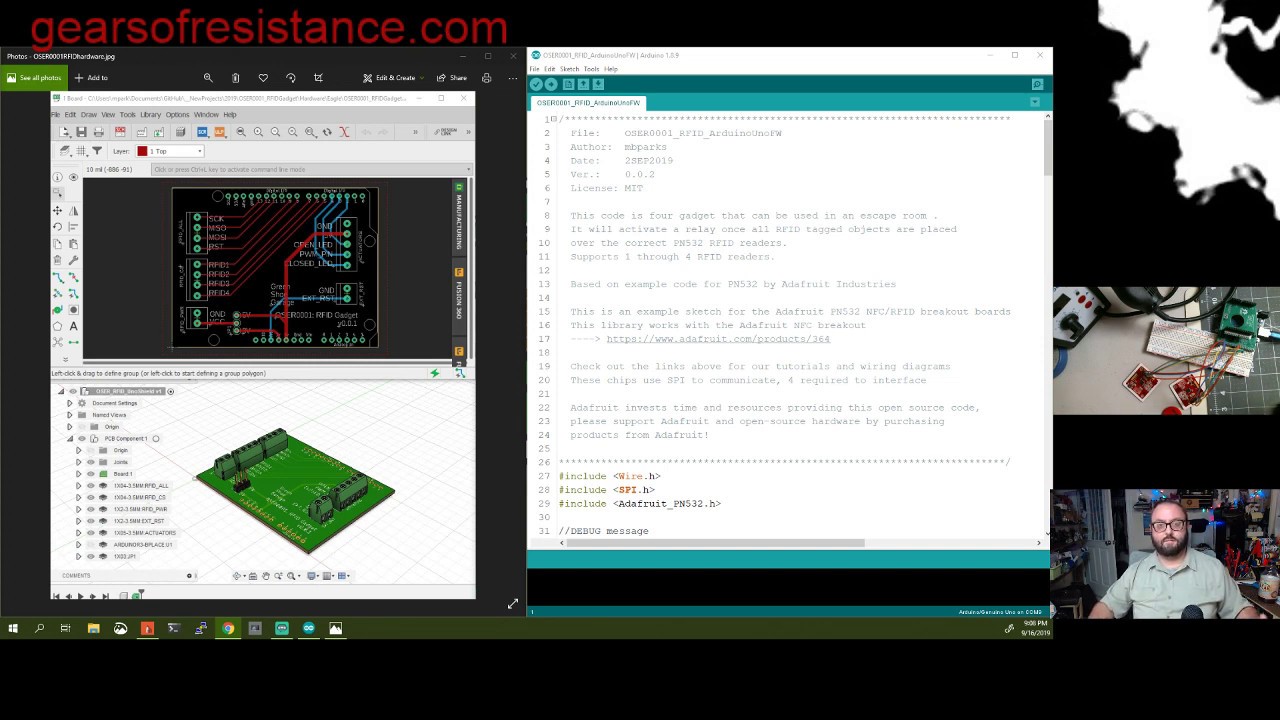 Designing an Escape Room Gadget with Arduino, Eagle, Fusion 360: RFID ...