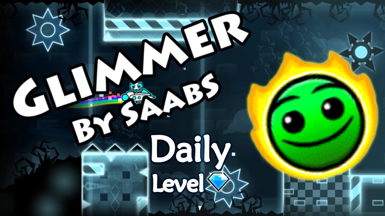 Geometry Dash - Glimmer (By SaabS) ~ Daily Level #270 [All Coins] - YouTube