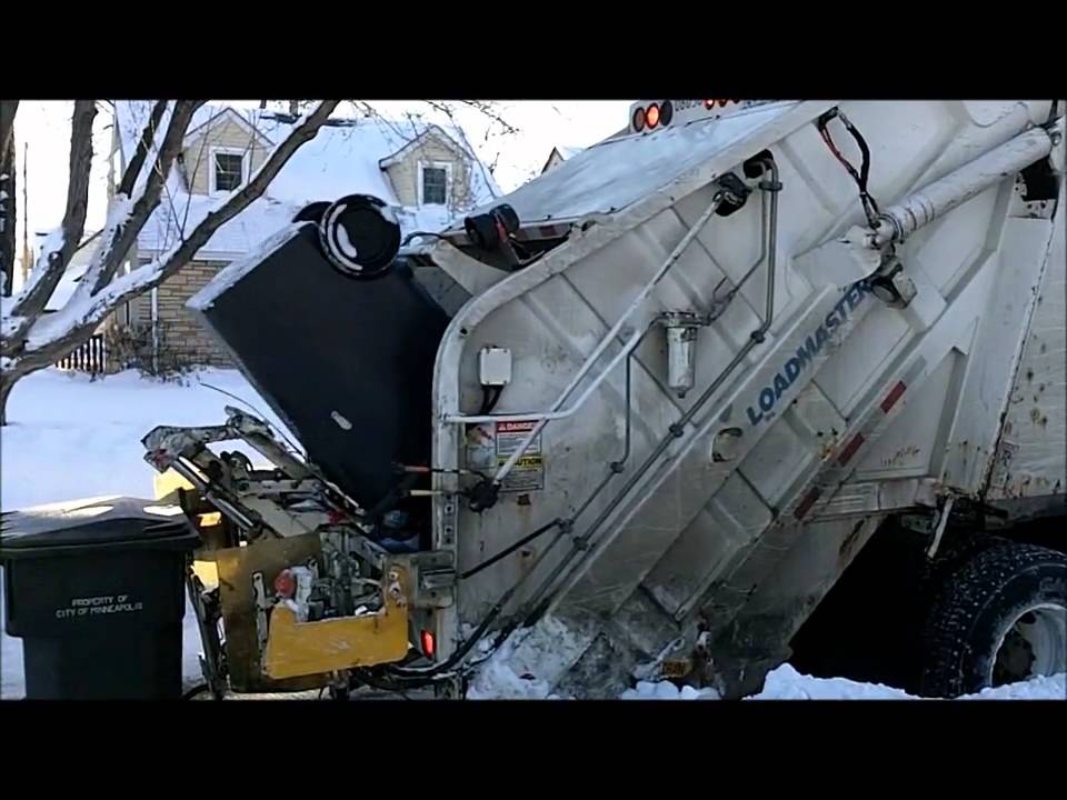 CCC Loadmaster Rear Loader Garbage Truck With Euro Tippers - YouTube