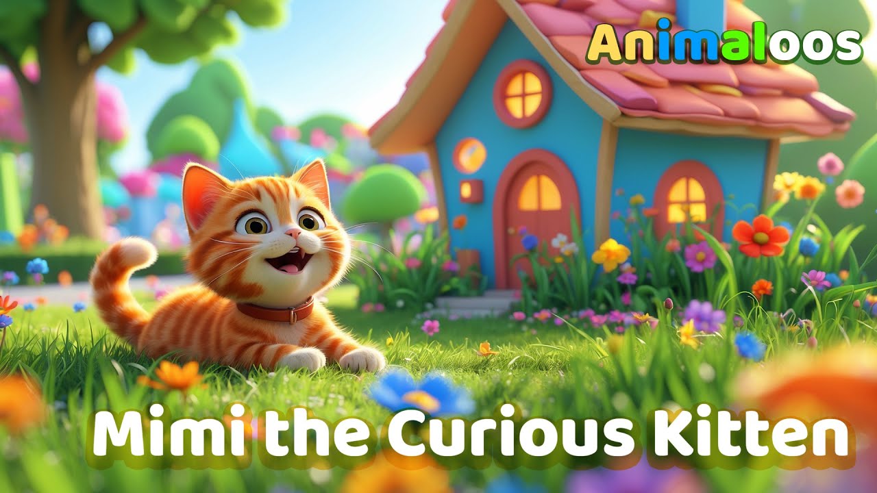 Mimi the Curious Kitten 🐱 | Full 2-Minute Animal Story for Kids - YouTube