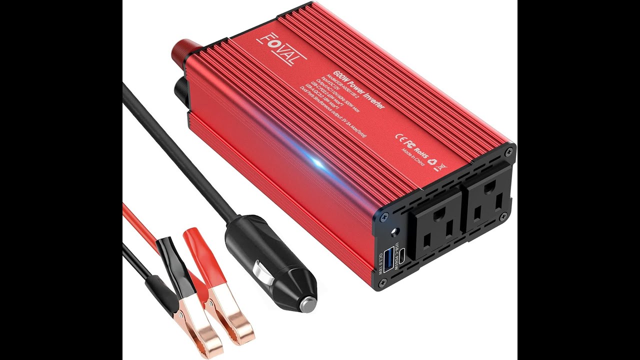 FOVAL 600W Power Inverter Review – Pros & Cons - 12V DC to 110V AC Car ...