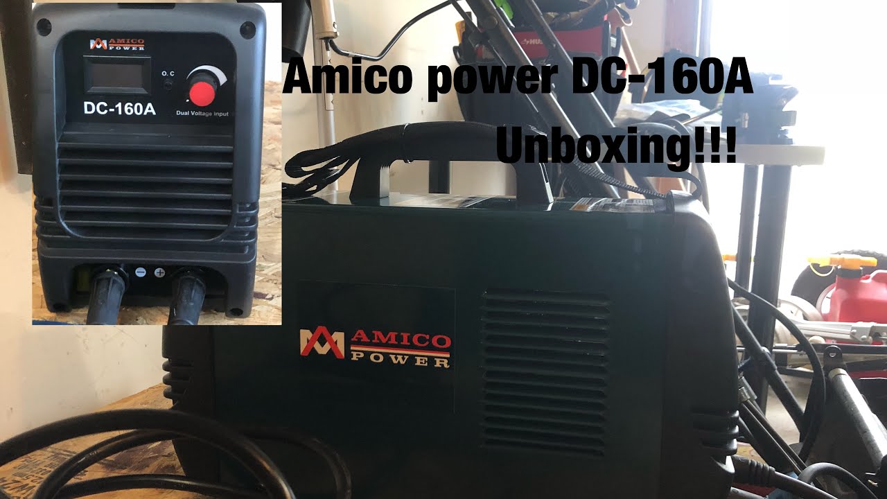 Amico power DC 160a stick welder unboxing!!!!! - YouTube