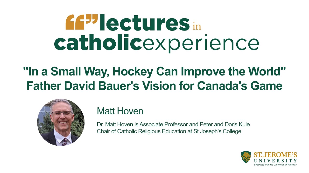 Lectures in Catholic Experience Presents - Matt Hoven - YouTube