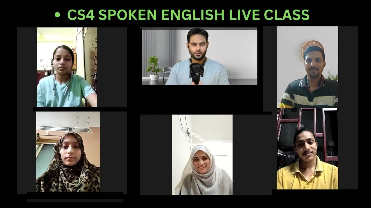 Spoken English live class I English practice speaking I CS For English ...