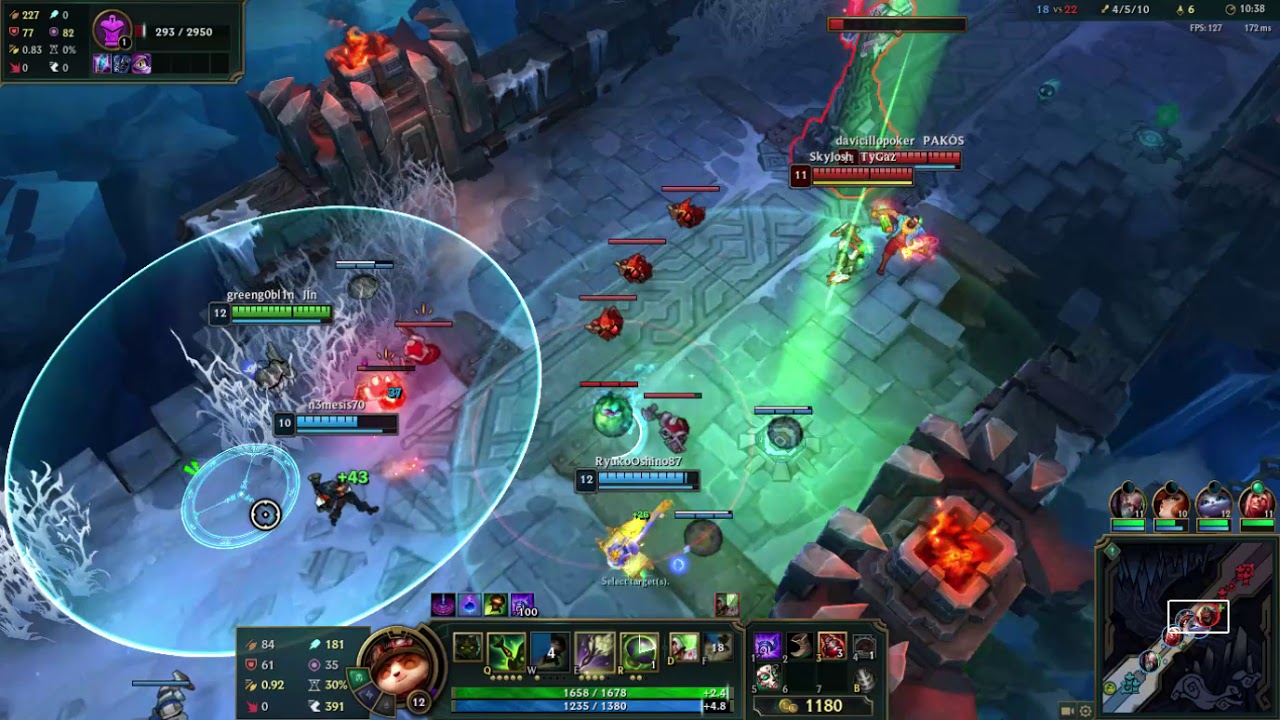 TEEMO GAMEPLAY ARAM ( LEAGUE OF LEGENDS ) - YouTube