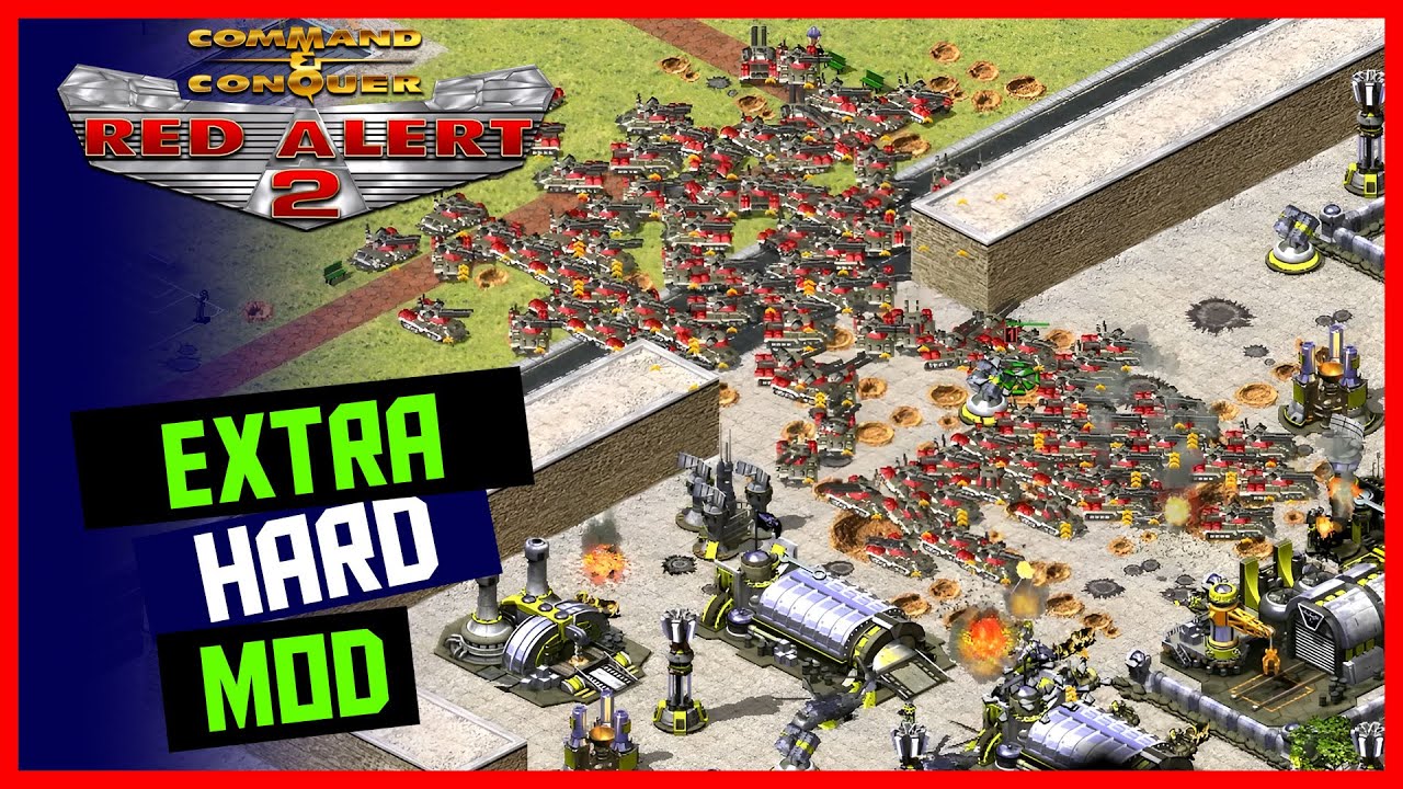 Red Alert 2 | Extra Hard Mod | THE SOVIET WAR MACHINE | 1 vs 7 brutal ...