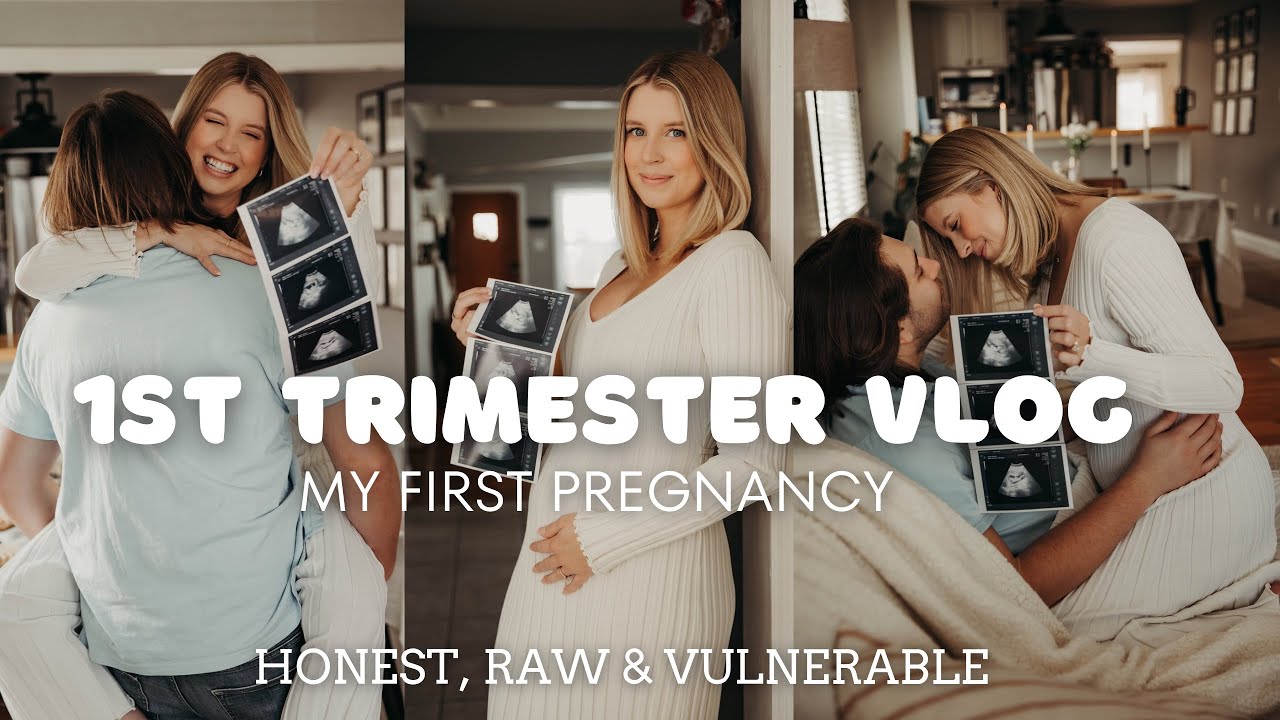 1ST TRIMESTER VLOG | 5-13 weeks | finding out, first scans and symptoms ...