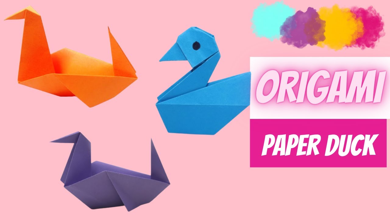 How To Make Origami Paper Duck / Origami Paper Duck / Crafting ...