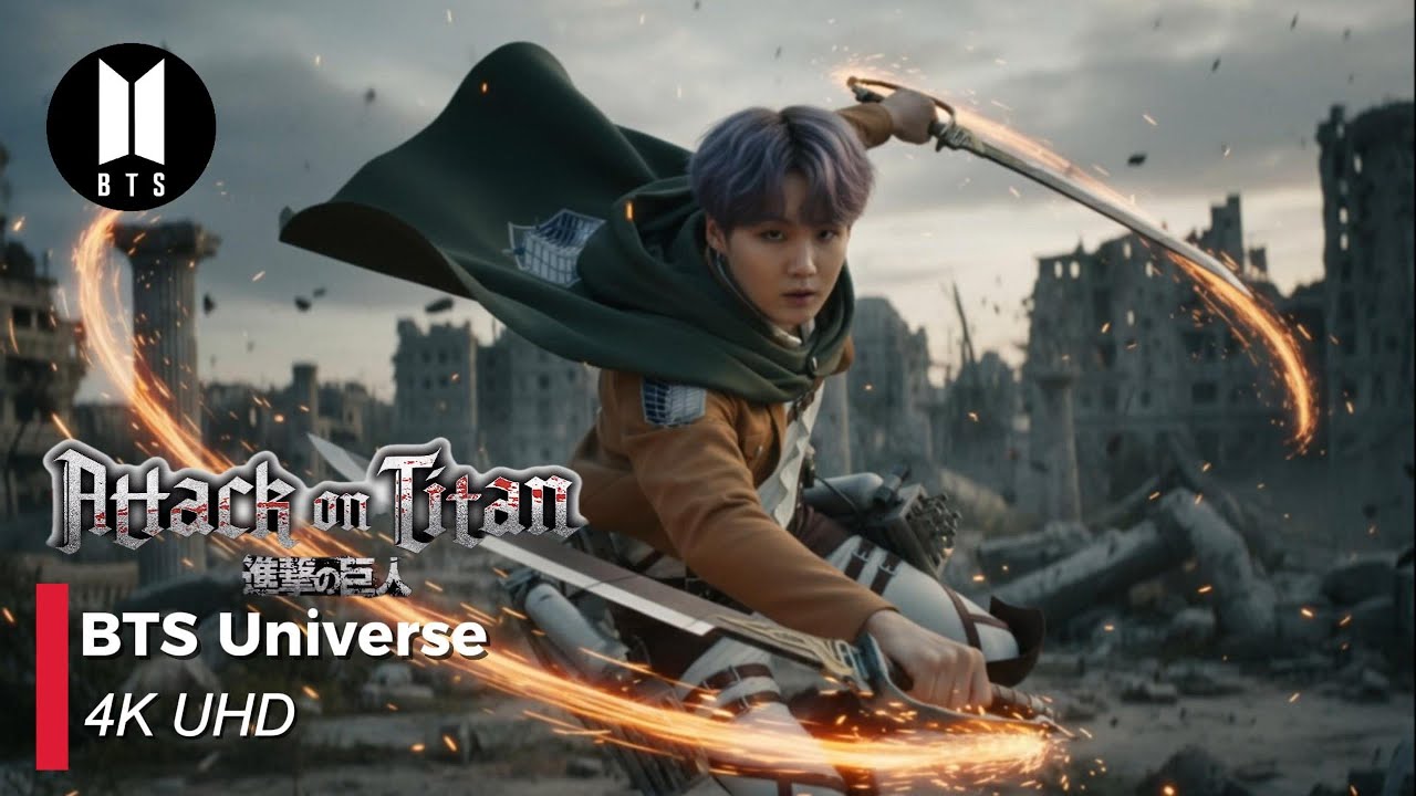 BTS Members Transform into Characters of Attack on Titan ⚔️💜 - YouTube