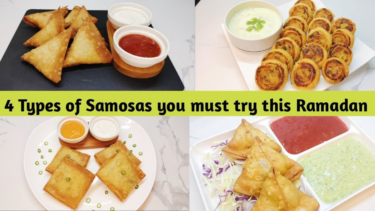 4 Types of samosa shapes and filling | Ramadan special recipe ...