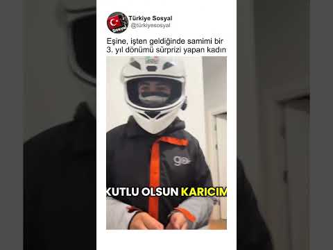 İşten Gelen Eşine Samimi Bir 3. Yıl Dönümü Sürprizi💞