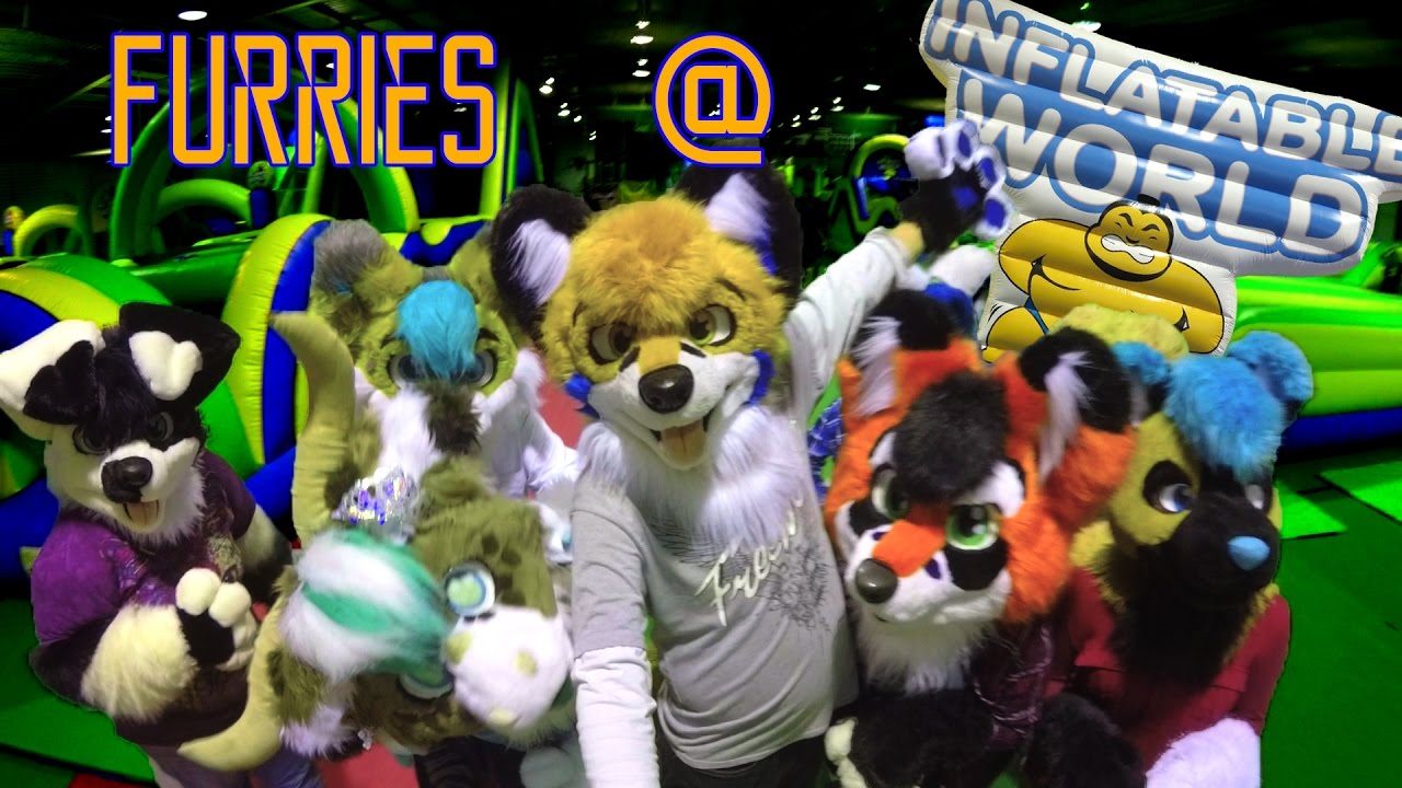 INFLATABLE WORLD FURRIES - Furry outing - YouTube