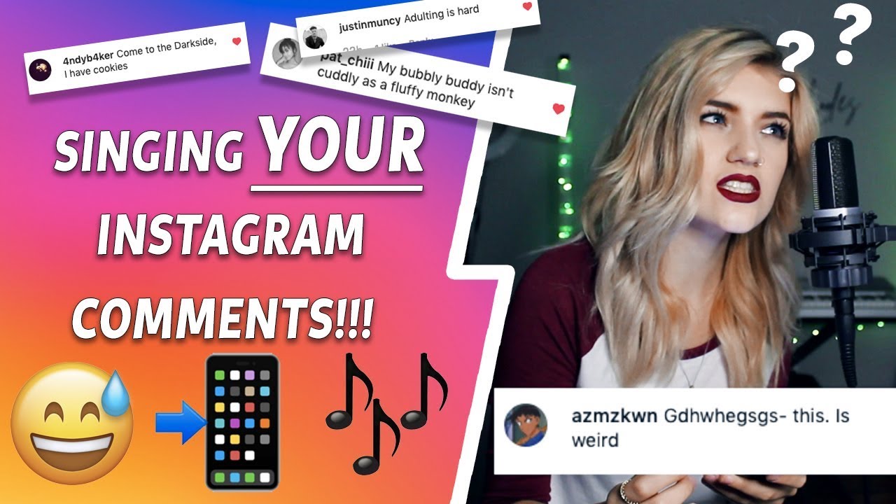 Singing YOUR Instagram Comments! - YouTube Music