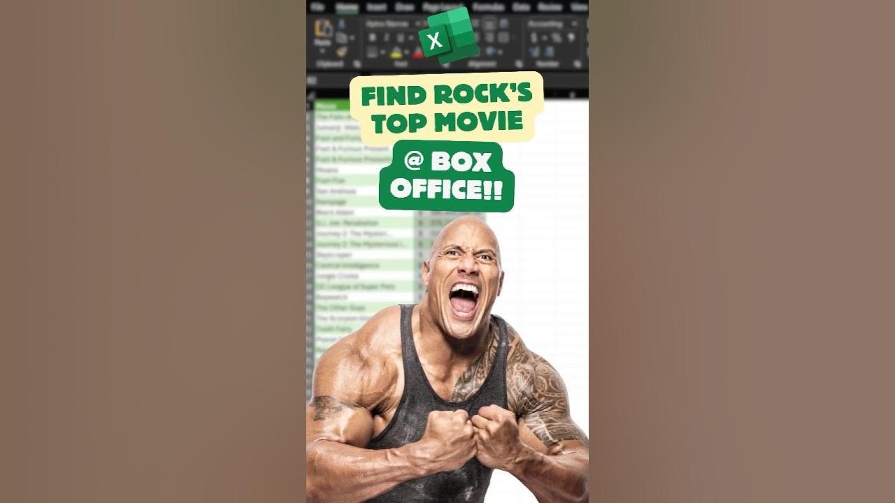 The Rock Excel Data Power Therock Excel Exceltips Excelhack Learnexcel Youtube 5207