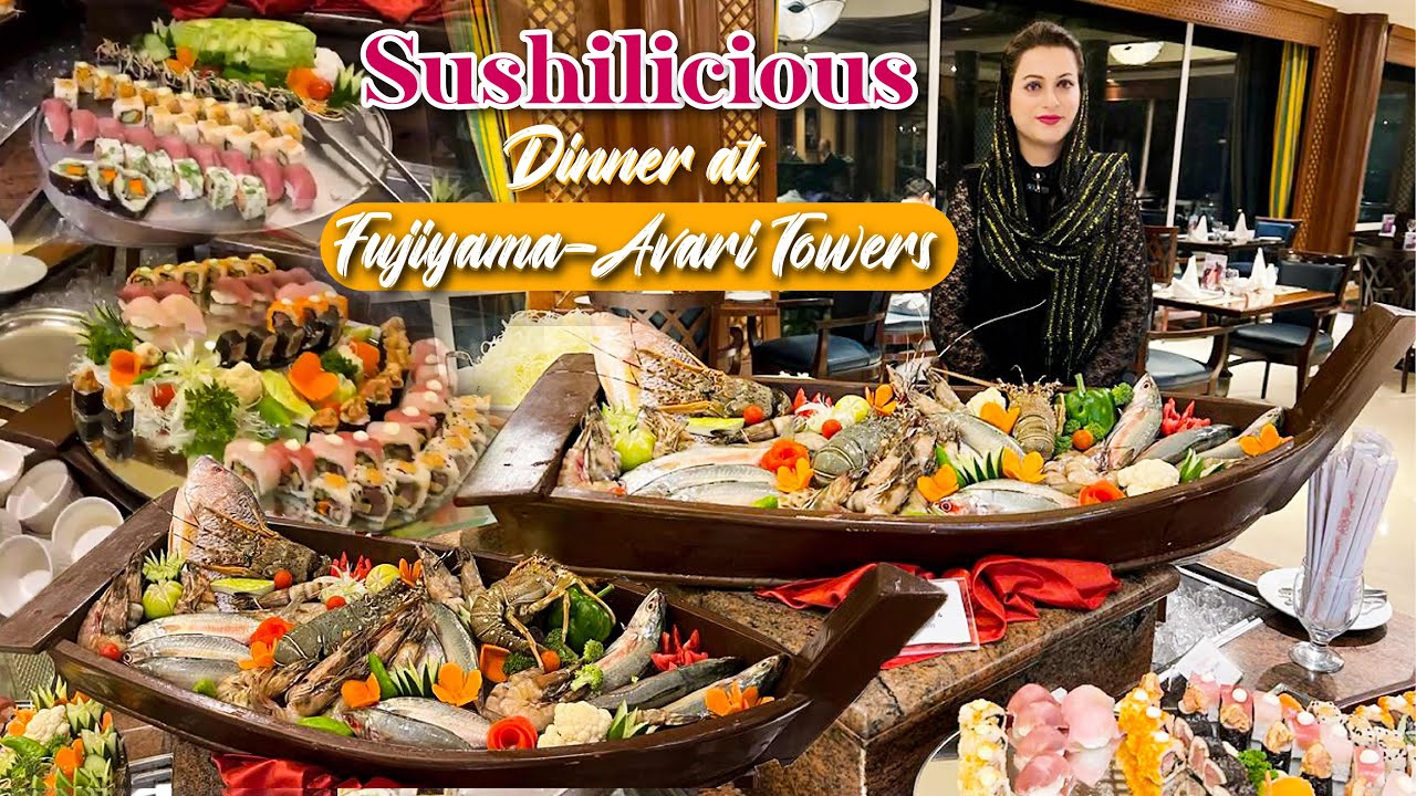 Sushi Buffet Review | Fujiyama Avari Towers Karachi | Munif Tv ...